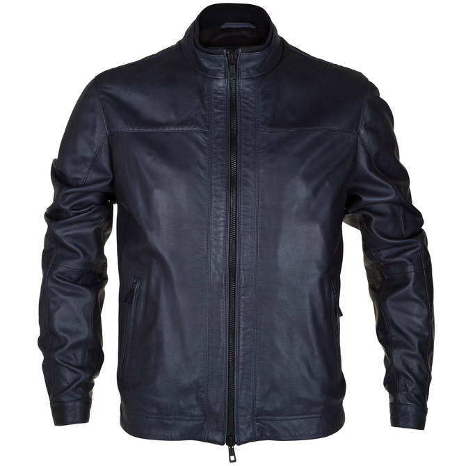 Luxury Leather Zip-up Jacket - Jackets-Leather Jackets : Fifth Avenue ...