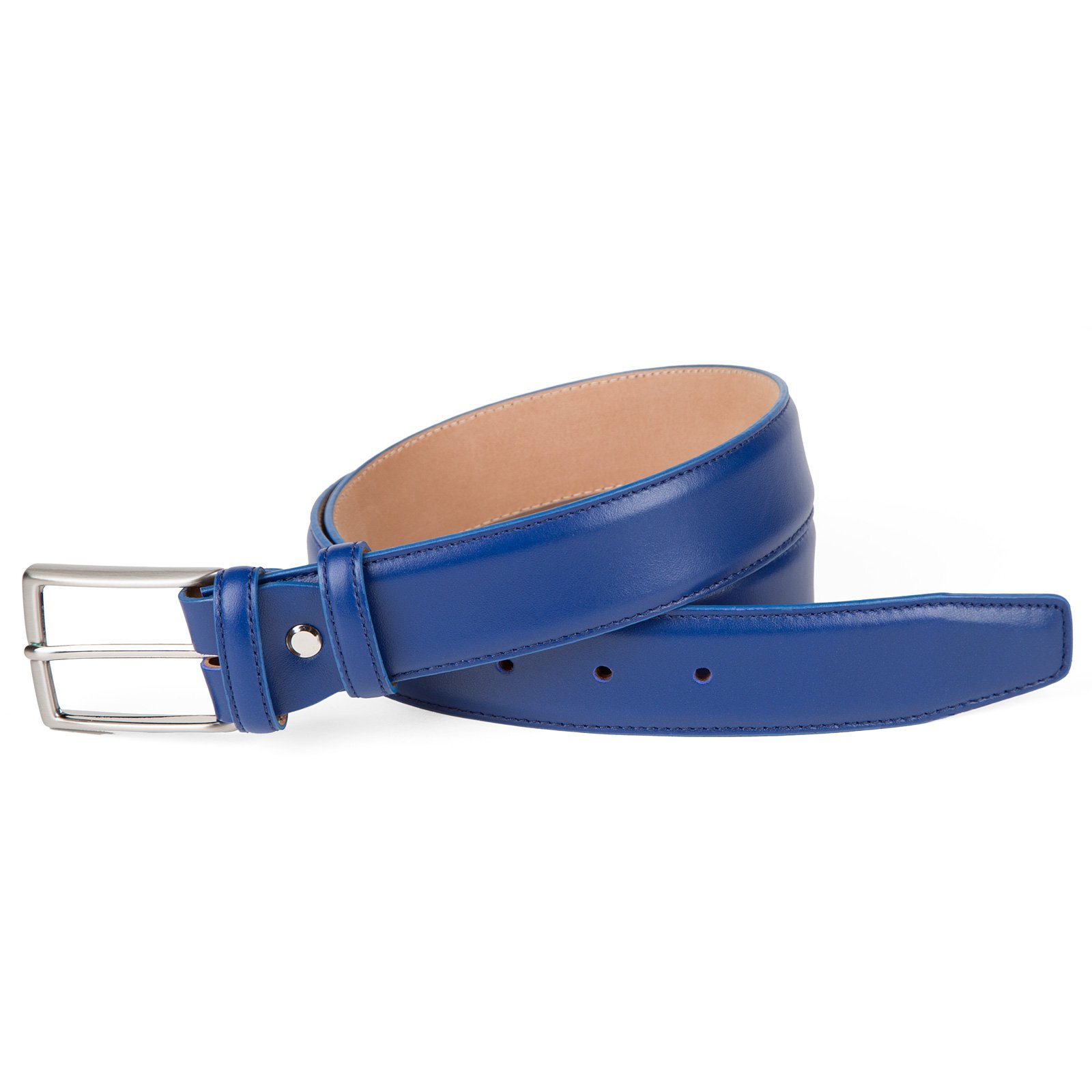 Stitched Edge Bright Leather Belt - Accessories-Belts : Fifth Avenue ...