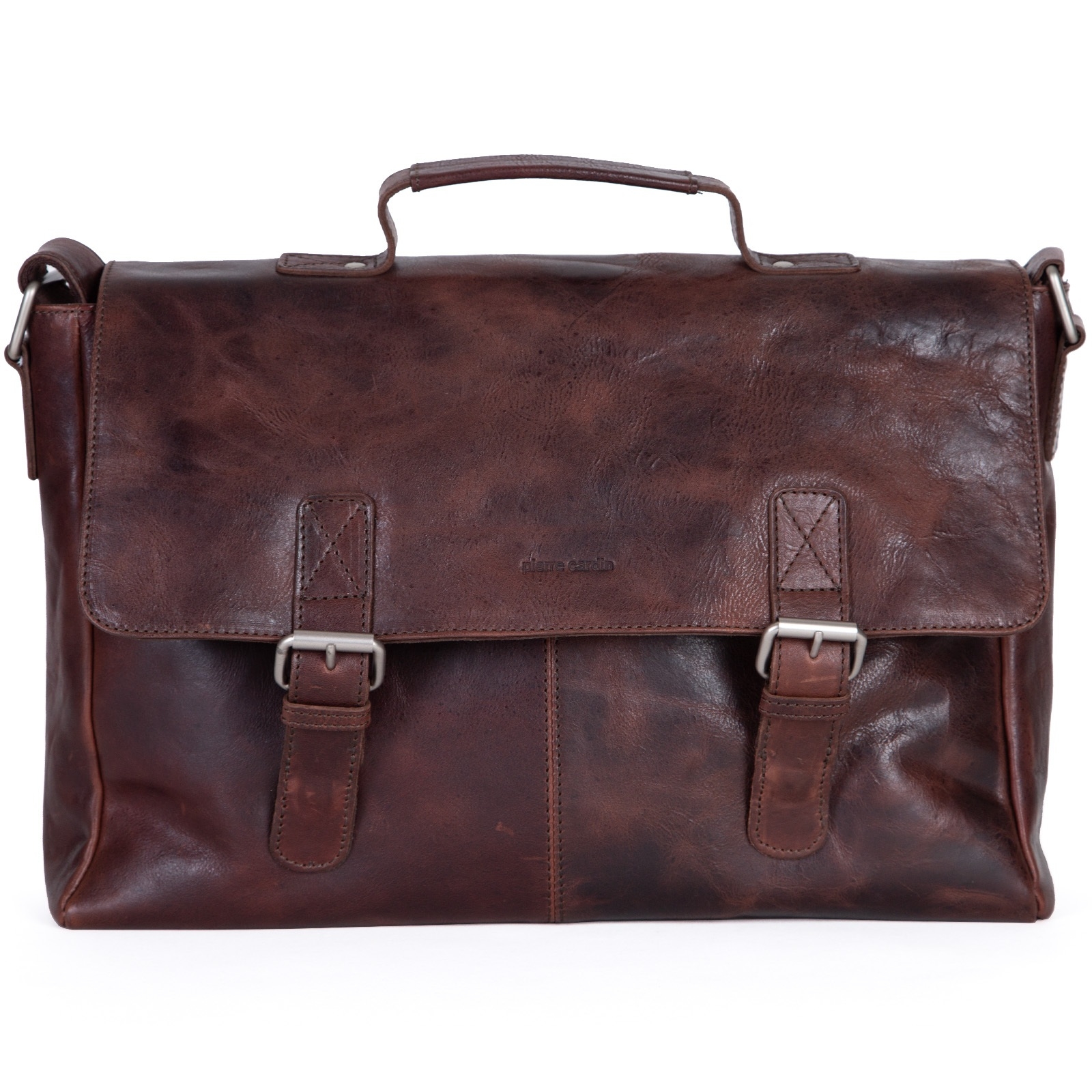 Rustic Leather 15" Computer Satchel - Accessories-Bags : Fifth Avenue ...