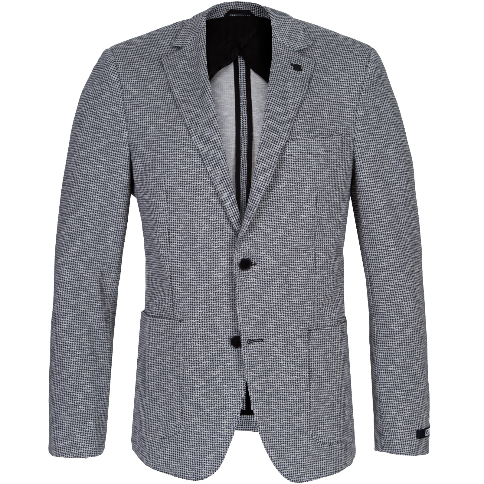 Smart Houndstooth Stretch Knit Blazer - Jackets-Dress Jackets : Fifth ...