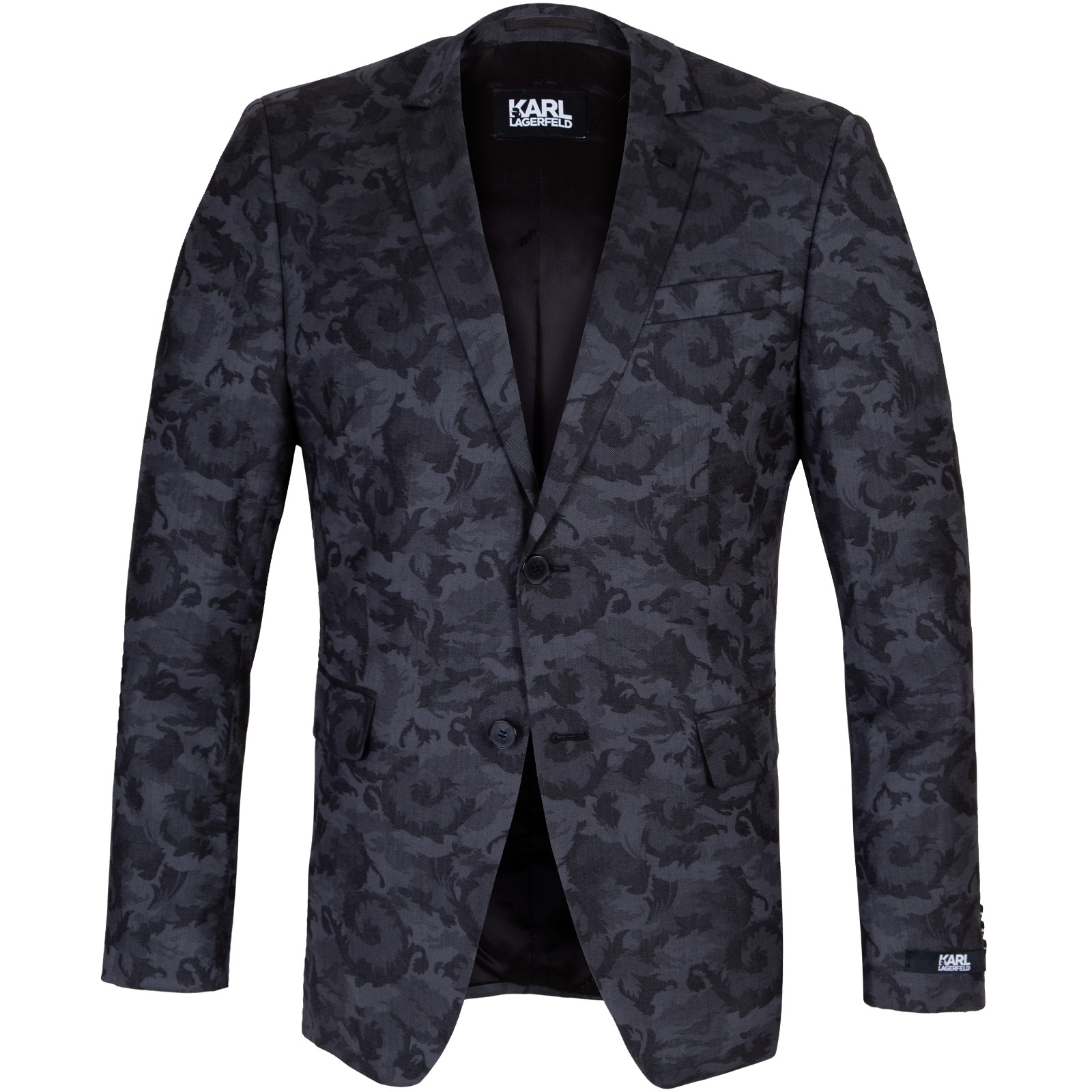 Clever Paisley Swirl Jacquard Blazer - Jackets-Dress Jackets : Fifth ...