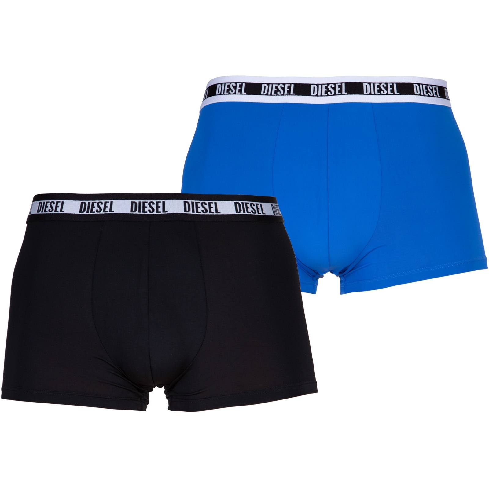 55-D 2-Pack Black & Blue Microfibre Trunks - DESIGNERS-Diesel : Fifth ...