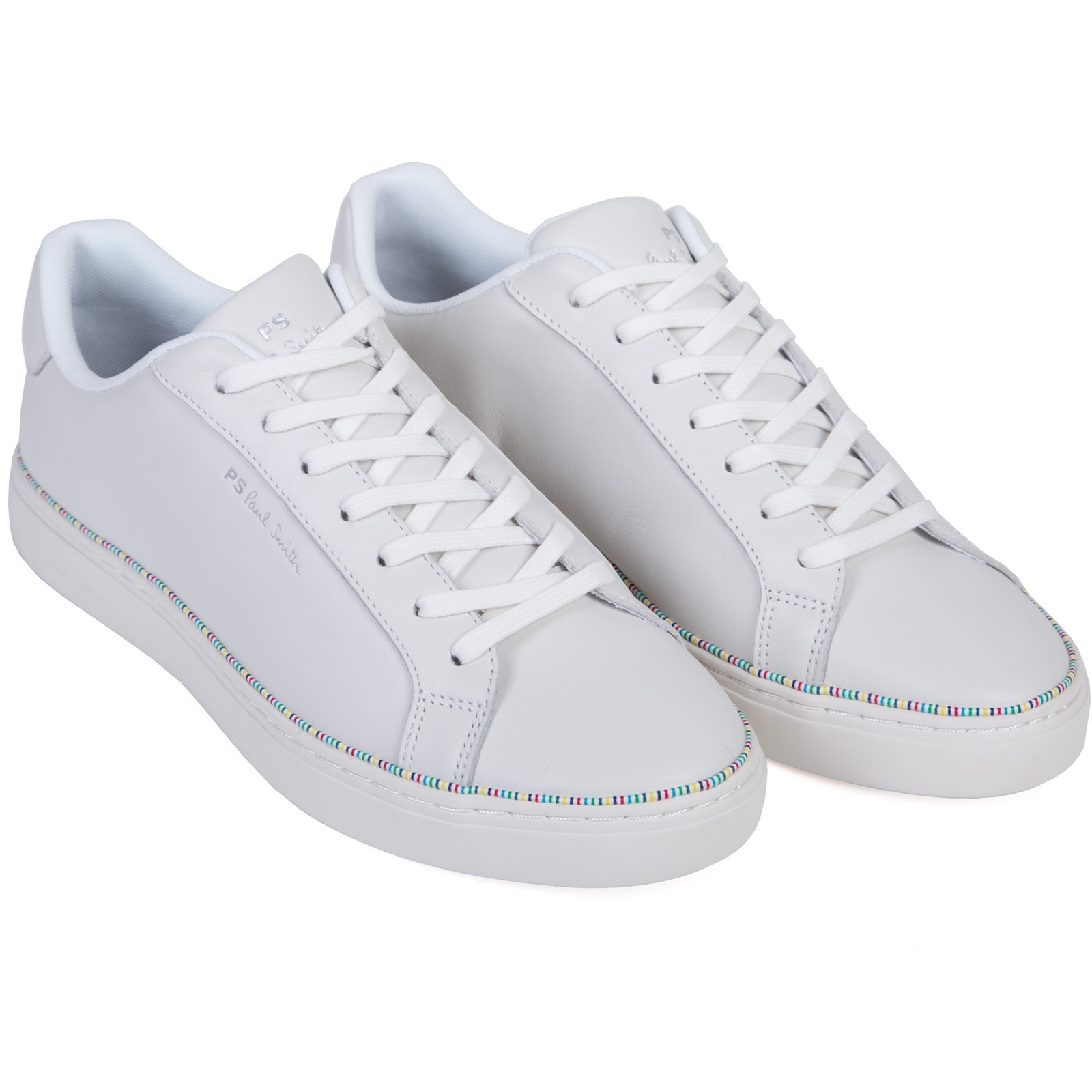 Rex Leather Sneaker With Stripe Detail On Rand - Shoes & Boots-Casual ...