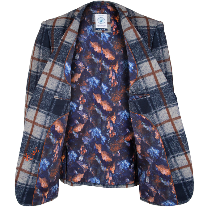 Bold Check Stretch Knit Blazer - Jackets-Dress Jackets : Fifth Avenue ...